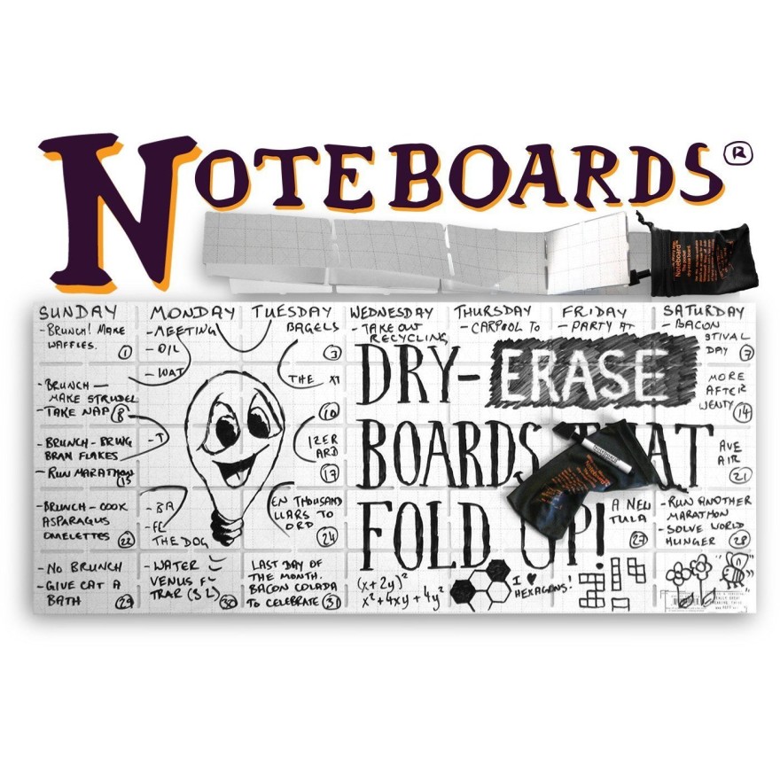 Noteboard: A Dry-Erase Board that Folds up to Fit in Your Pocket # ...